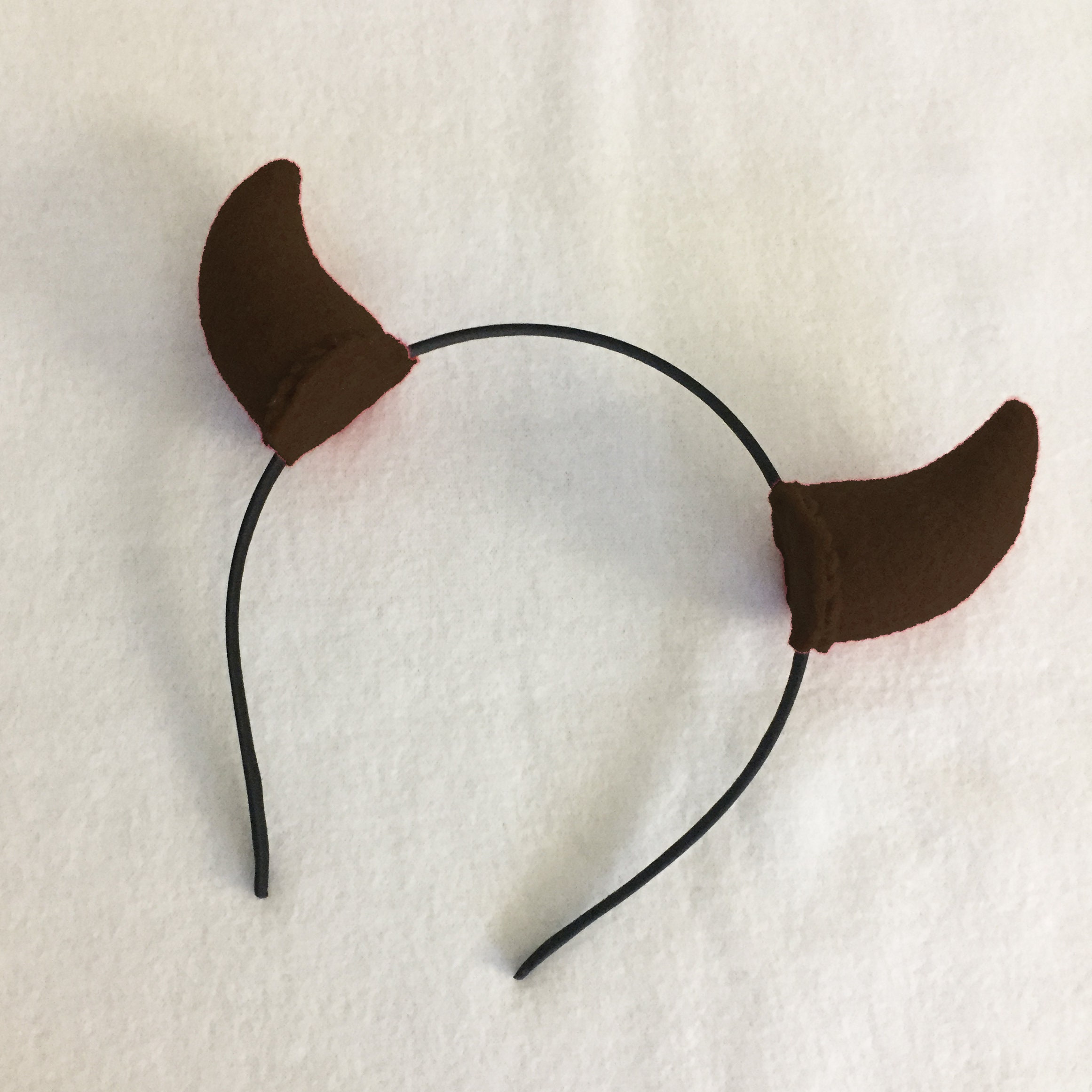 Custom Color Small Plush Horns Costume Horns Pair of Horns - Etsy