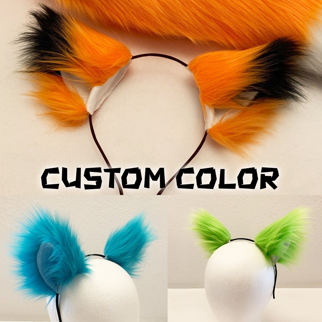 Custom Color Wolf or Fox Ears Wolf Ears Headband Fox Ears Headband ...