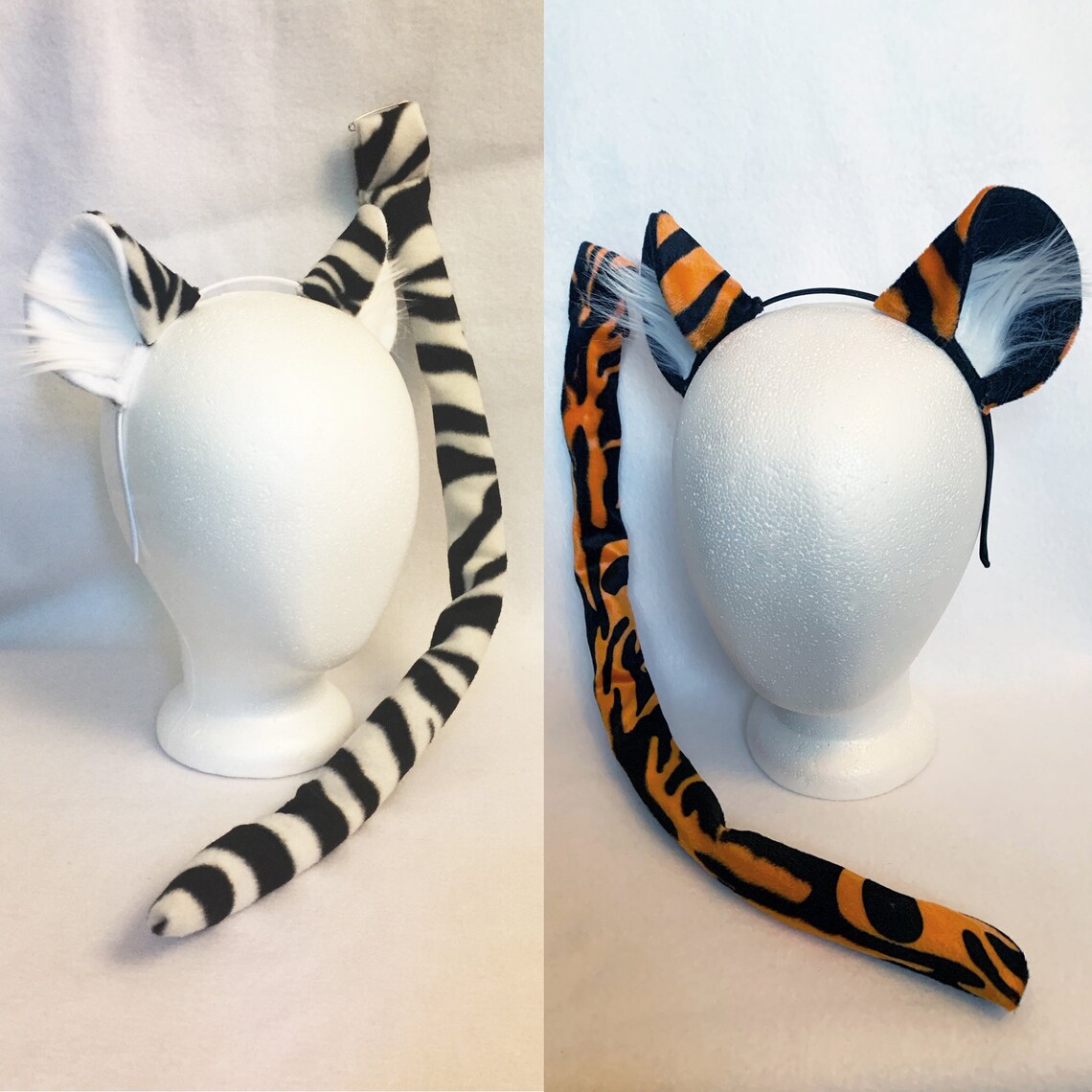 Tiger Ears or Tail Tiger Costume Ears Tiger Ears Headband - Etsy