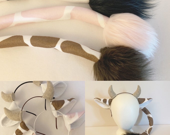 Brown Cow Ears Headbandrealistic Cow Ears Cosplay Adultcute Cow Plush