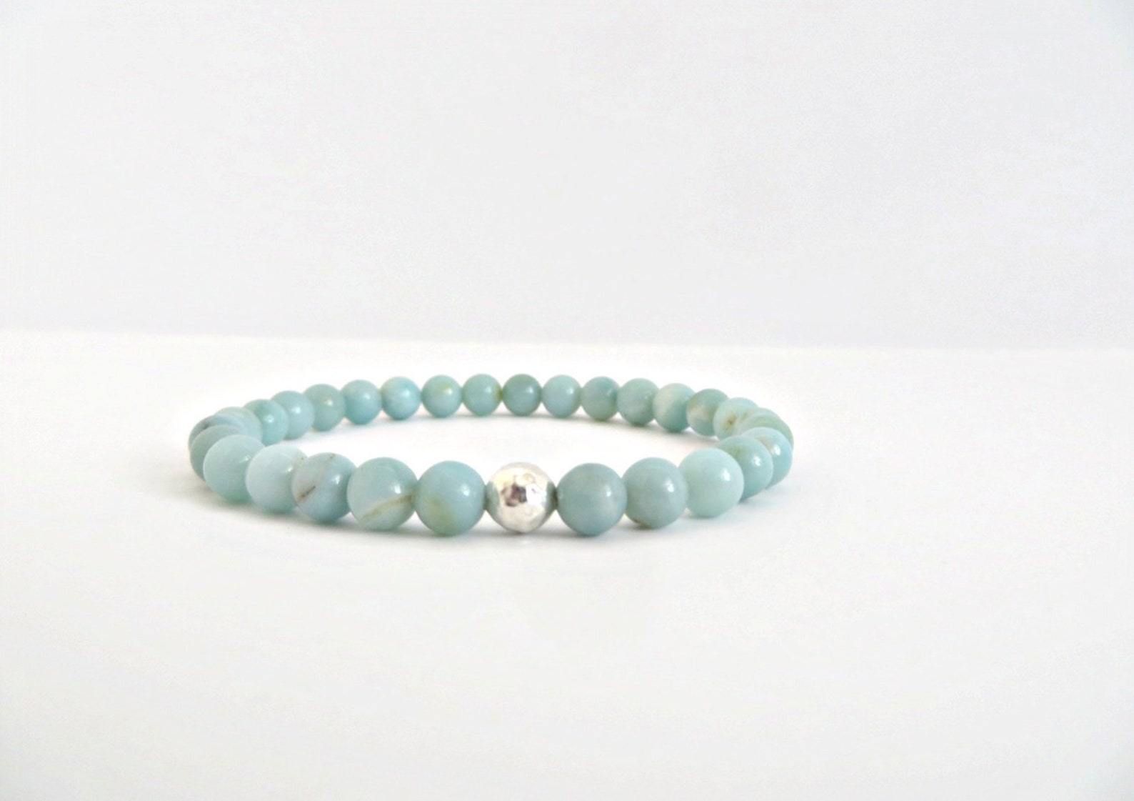 Amazonite Bracelet Healing Stone Bracelet Yoga Bracelet Stacking ...