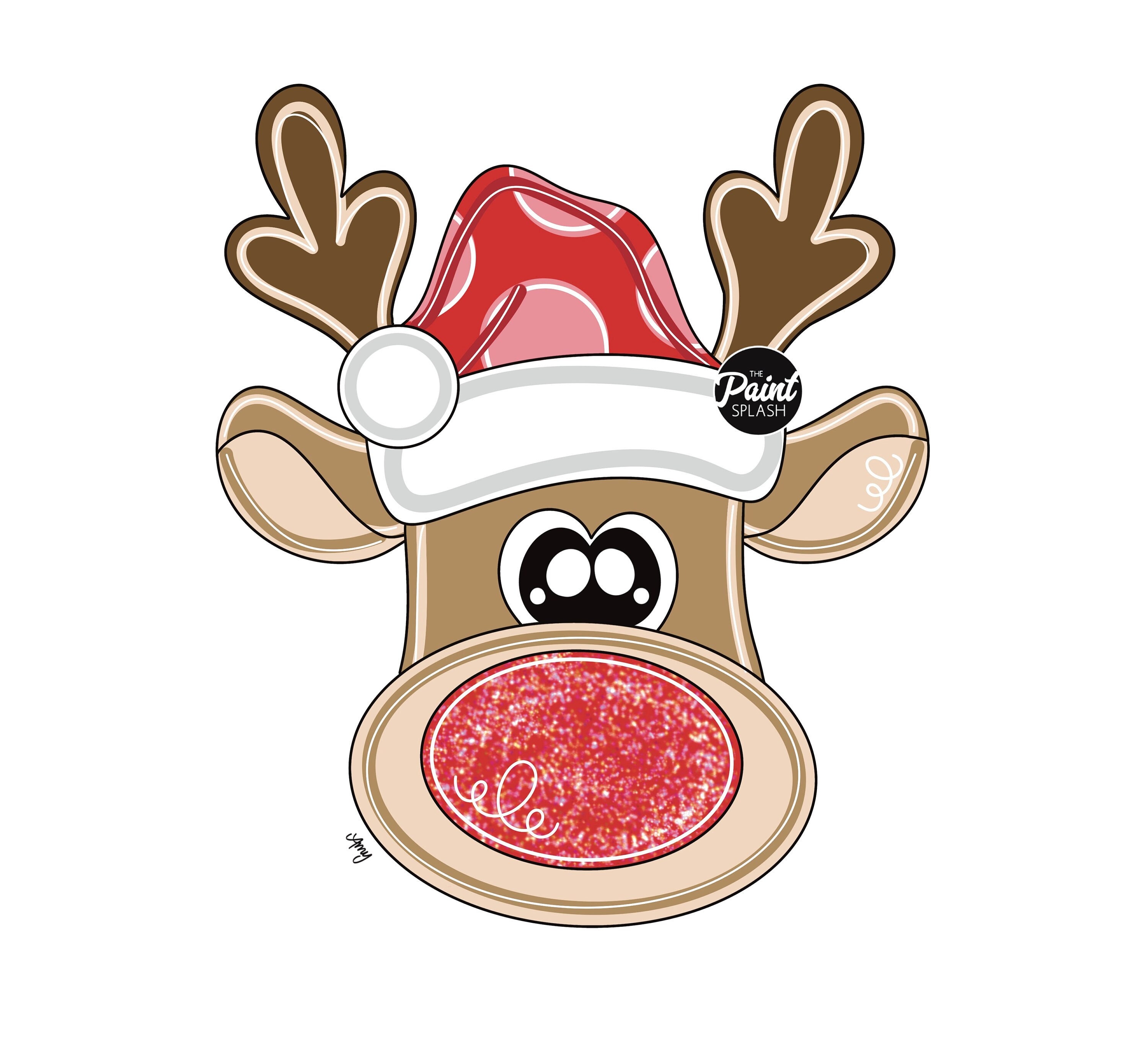 DIGITAL TEMPLATE: Rudolph the Red Nosed Reindeer Christmas Door Hanger ...