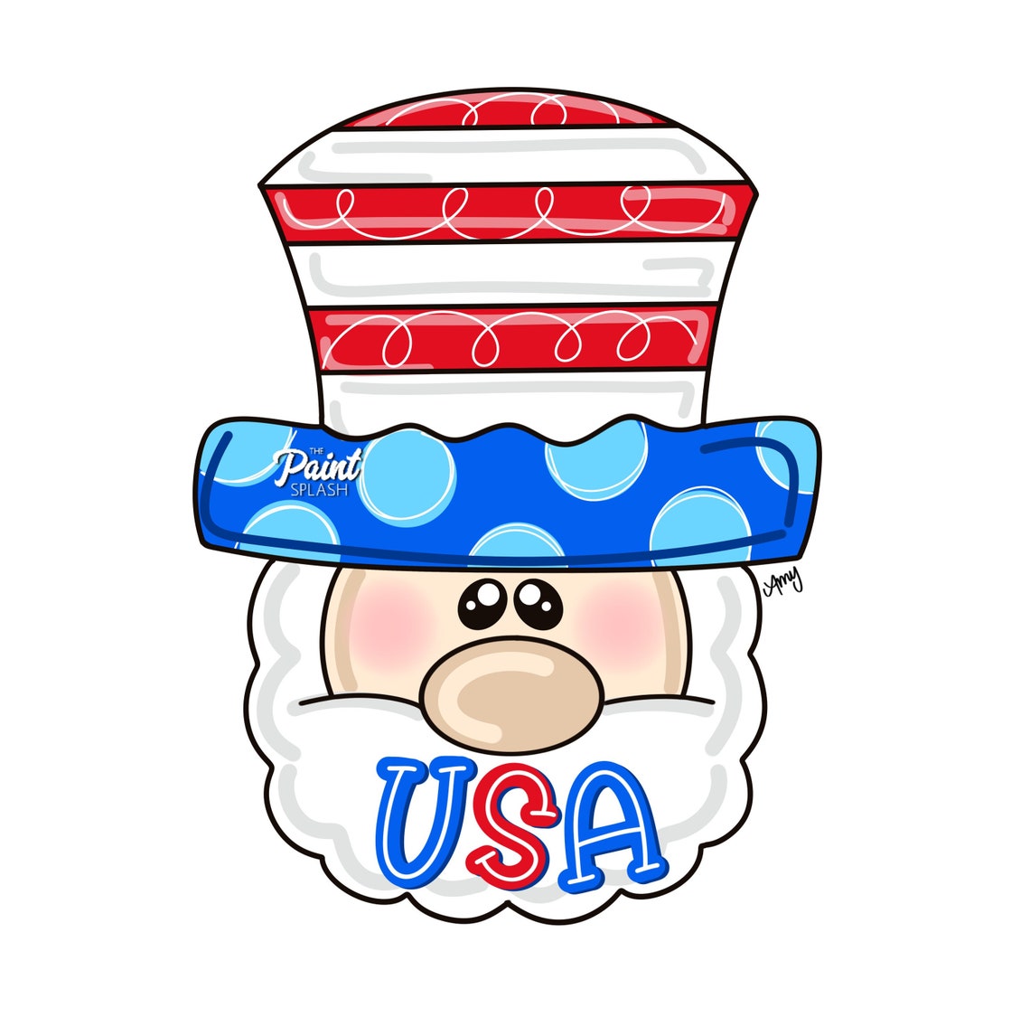 DIGITAL TEMPLATE: Patriotic Uncle Sam 2 USA Fourth of July 4th - Etsy