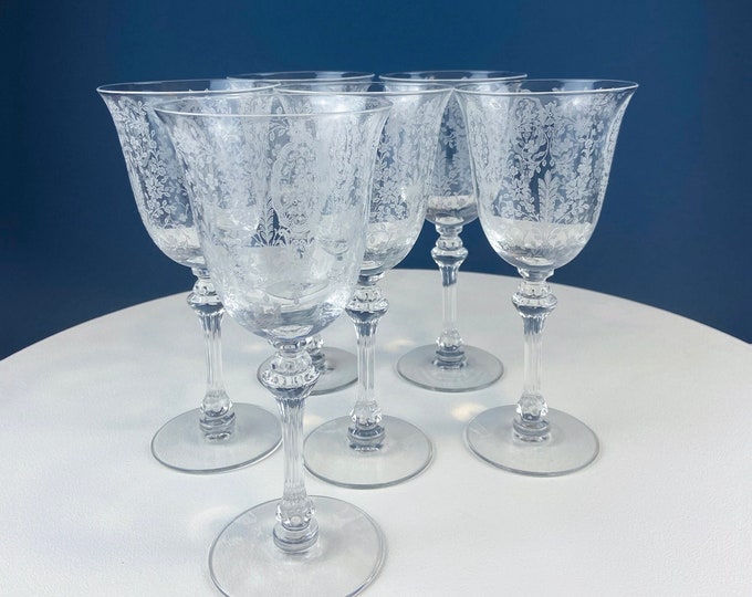 Vintage Tiffin-franciscan Persian Pheasant Crystal Water or Wine ...