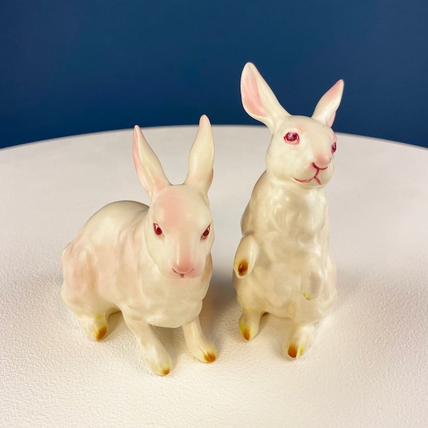 Lefton Rabbit Figurines - Etsy