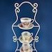 Teacup Display Stand. Vintage Design 4 Tier Metal Display Rack. Store ...