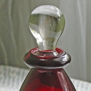 Art Glass Perfume Bottle With Stopper as Perfume Applicator. - Etsy