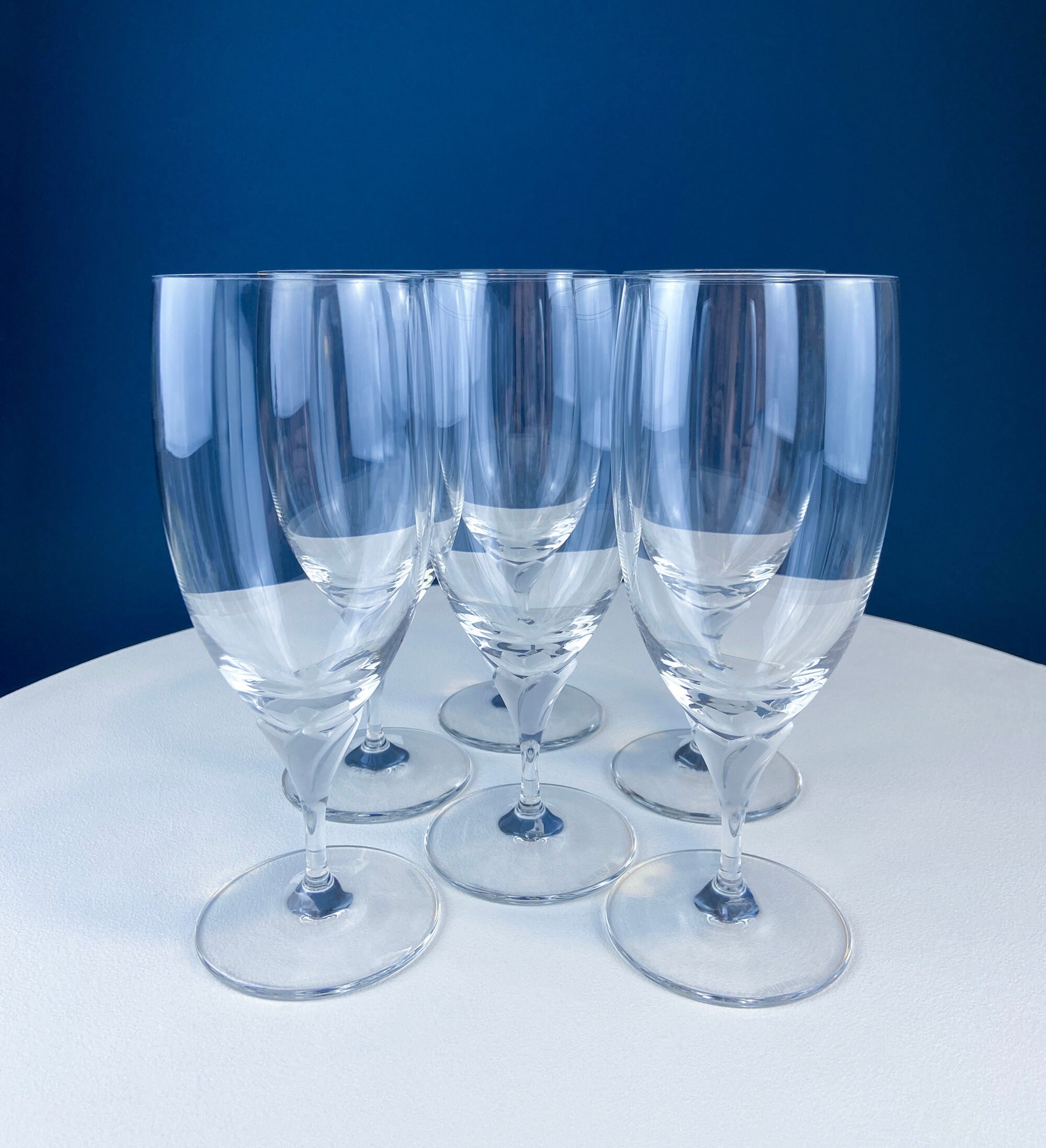 Laura by Rogaska Crystal Water/iced Tea Goblets. Set of 6. Miller ...