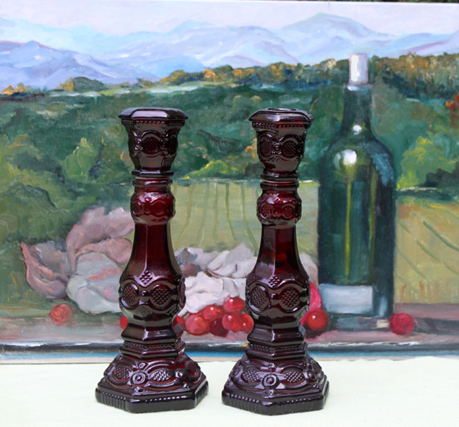 Avon Cape Cod Collection Cologne Bottle. Ruby Red Cape Cod - Etsy