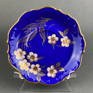 Antique Tea Cup and Saucer. Schumann Porcelain Made in Germany. Cobalt ...