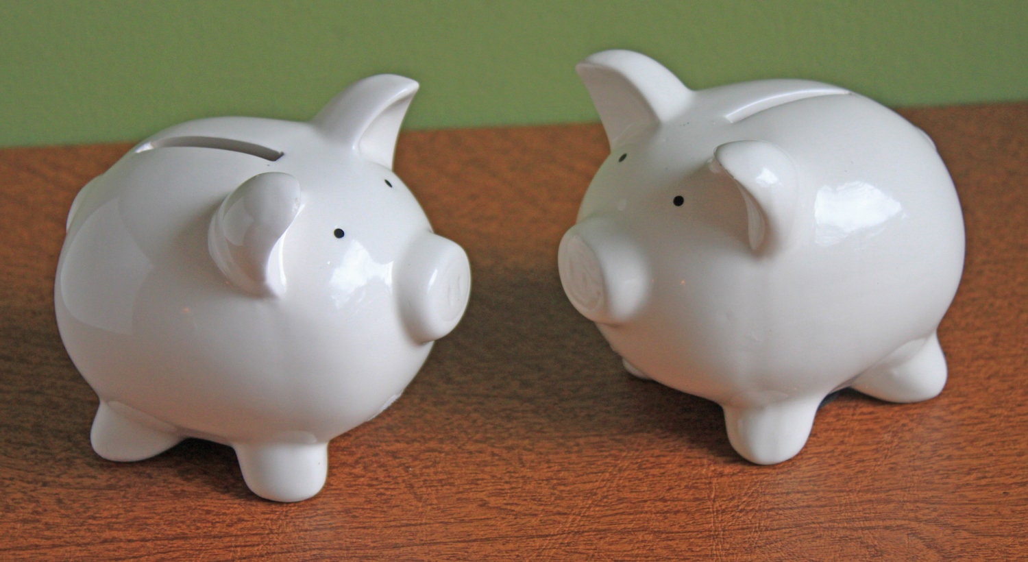 Two Piggy Banks - Etsy