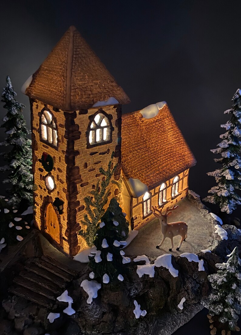 Flat of Ebenezer Scrooge. Dept 56. Christmas Village Illuminated House ...