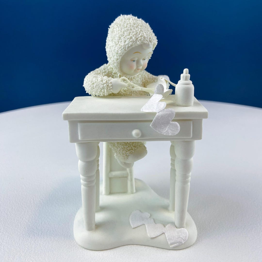 Snow Baby Cutting Out Paper Hearts. from My Heart to Yours Snowbabies ...