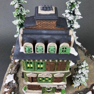Flat of Ebenezer Scrooge. Dept 56. Christmas Village Illuminated House ...