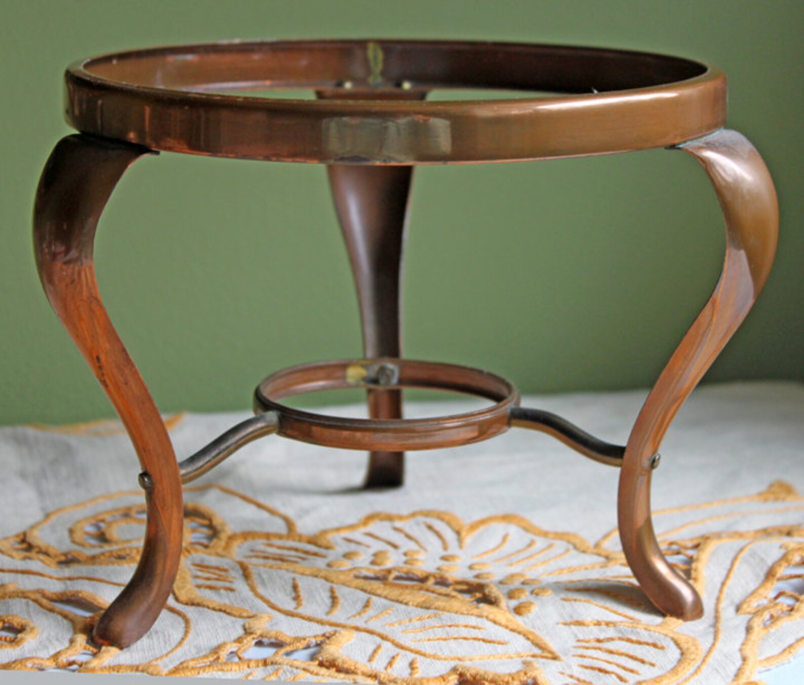 Copper Chafing Pot and Stand. Copper Lidded Dish with Handle | Etsy