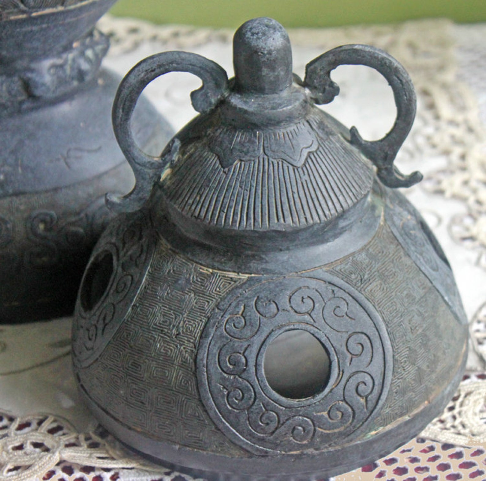 Antique Bronze Incense Burner. Asian Ritual Vessel. 18th-19th Century ...
