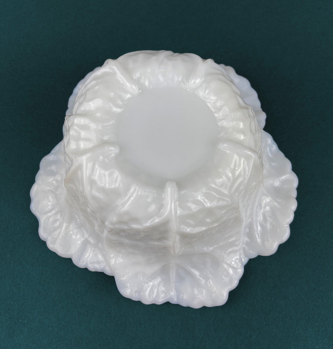 Milk Glass Cabbage Shaped Dish. Westmoreland Bowl With Lid. - Etsy