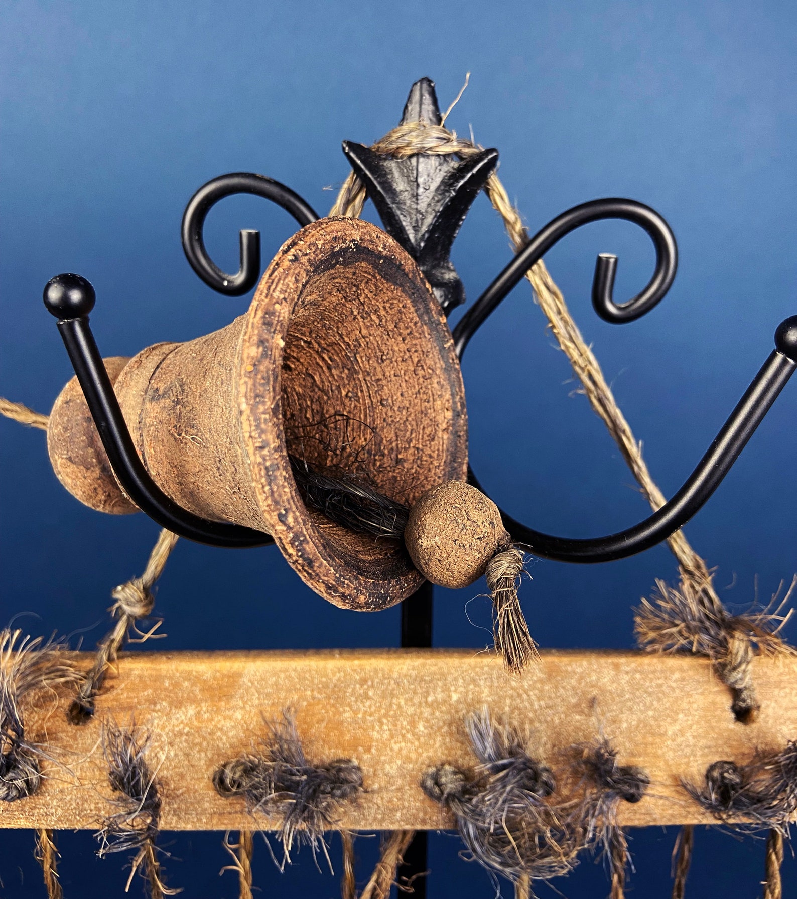 Collection of Hanging Bells. Seventeen Rustic Clay Bells - Etsy