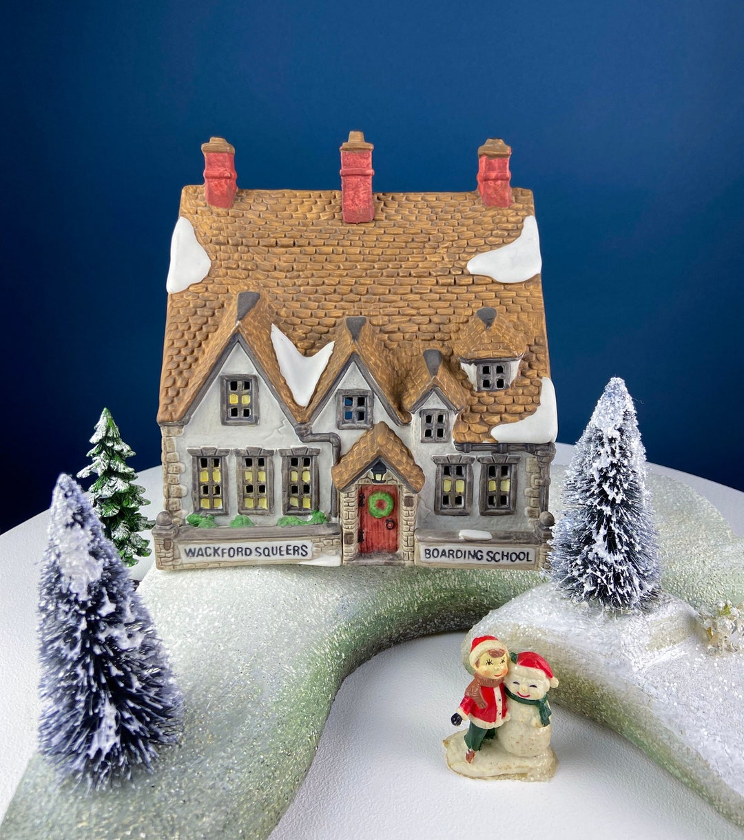 Wackford Squeers Boarding School Porcelain Christmas Village House by ...
