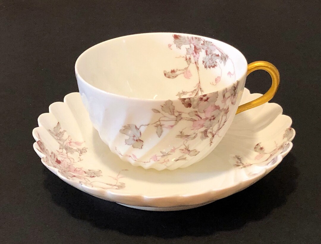 Antique Haviland Limoges Cup and Saucer Made of Thin Porcelain. - Etsy