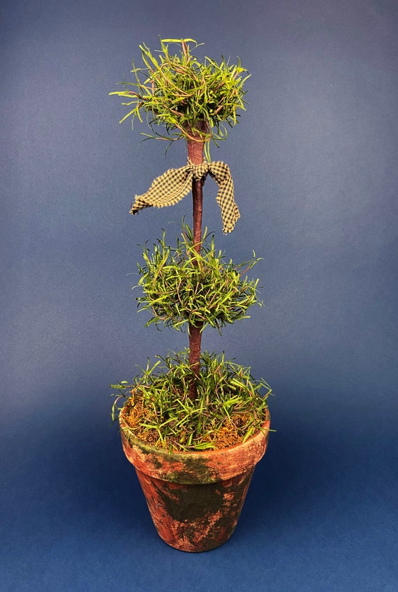 Topiary. Three Tiered Topiary Tree in a Clay Pot. Shabby Chic | Etsy
