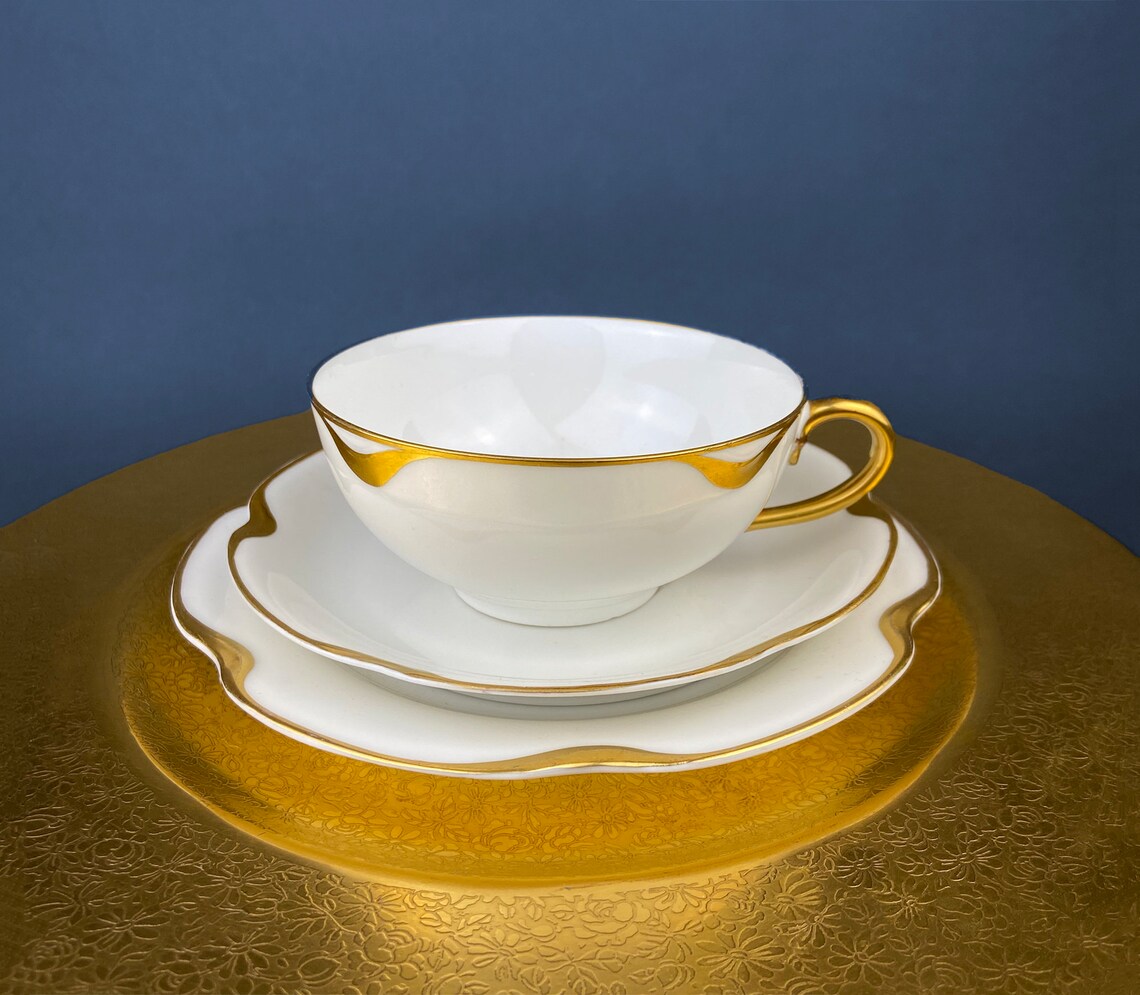 Antique Limoges Porcelain Serving Set. Tea or Coffee Cup With - Etsy