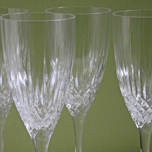 Four Vintage Crystal Glasses. Crystal Bar Ware. Fine Stemware With Thin ...