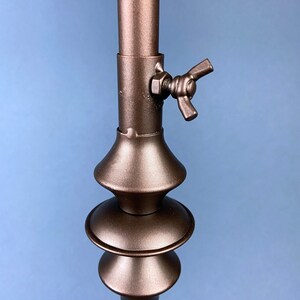 Adjustable Wreath Stand in Bronze Color With Ornate Square Base. Metal ...