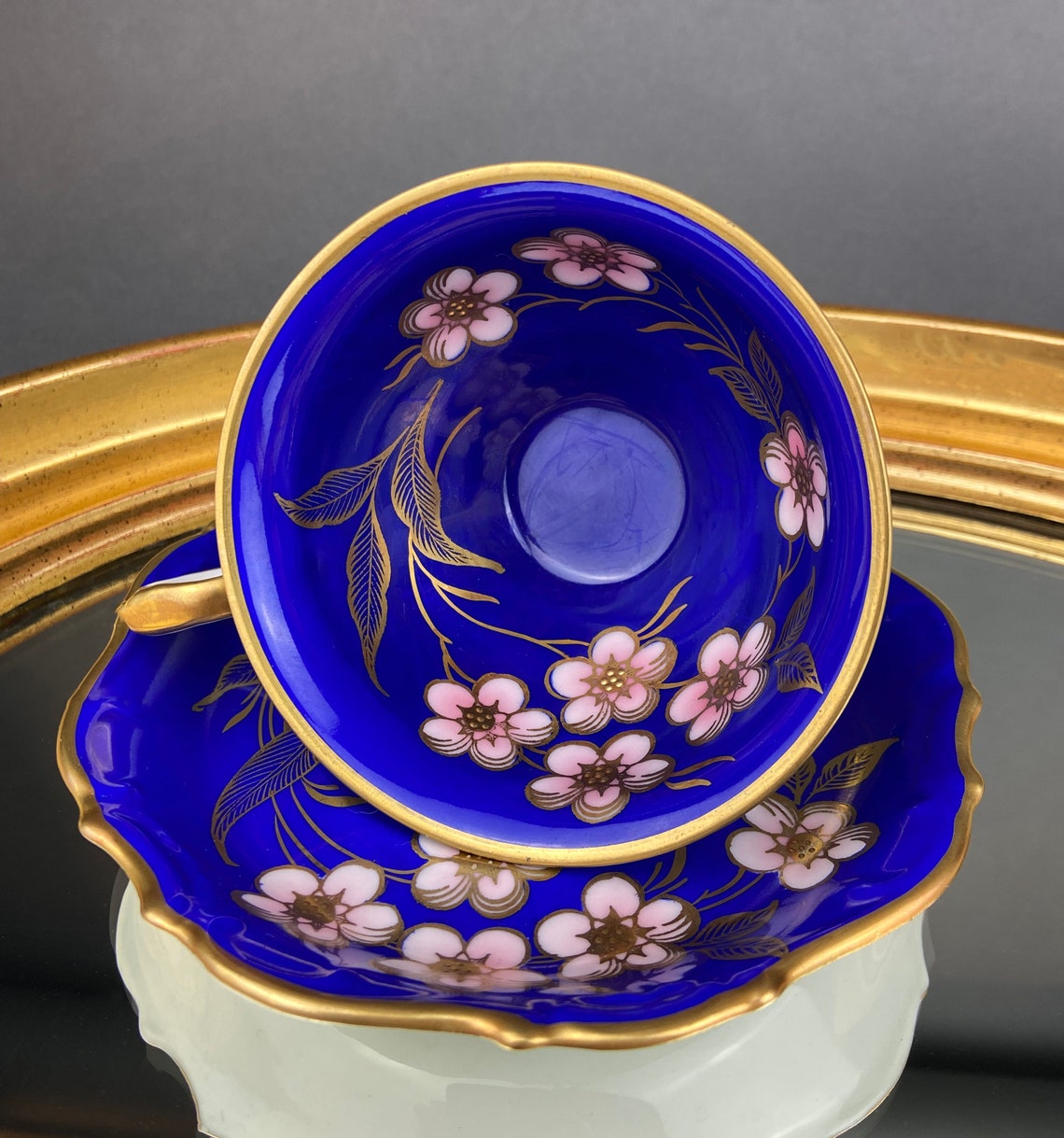 Antique Tea Cup and Saucer. Schumann Porcelain Made in - Etsy