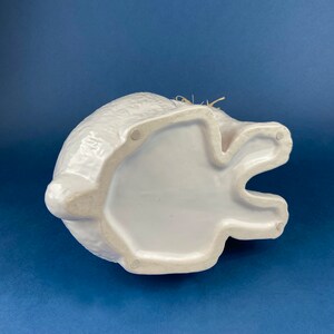 White Porcelain Bunny Planter. Large Ceramic Rabbit Figurine. Children ...