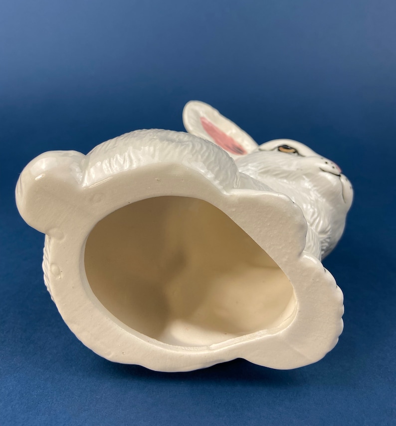 White Ceramic Bunny. Pink-nosed Hazel-eyed Rabbit. Easter or - Etsy