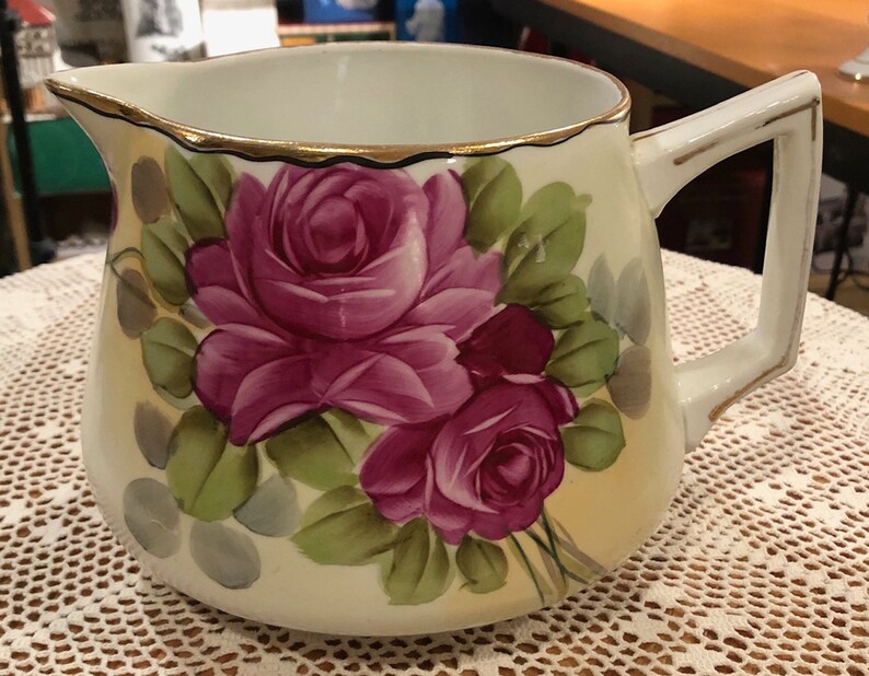 Hand Painted Pitcher by Nippon Made in Japan - Etsy