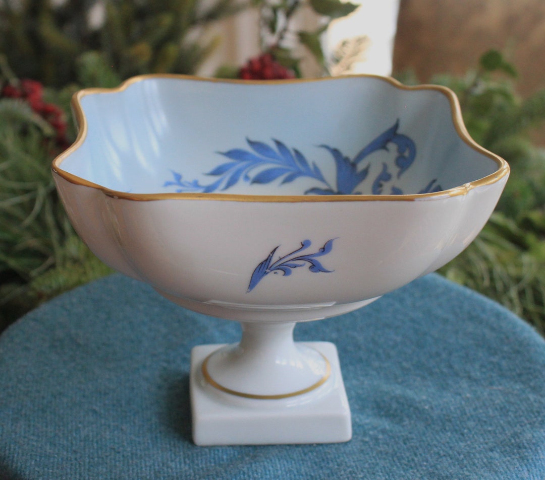 Candy Bowl Limoges. Vintage Footed Hand Painted Pottery Made in France ...