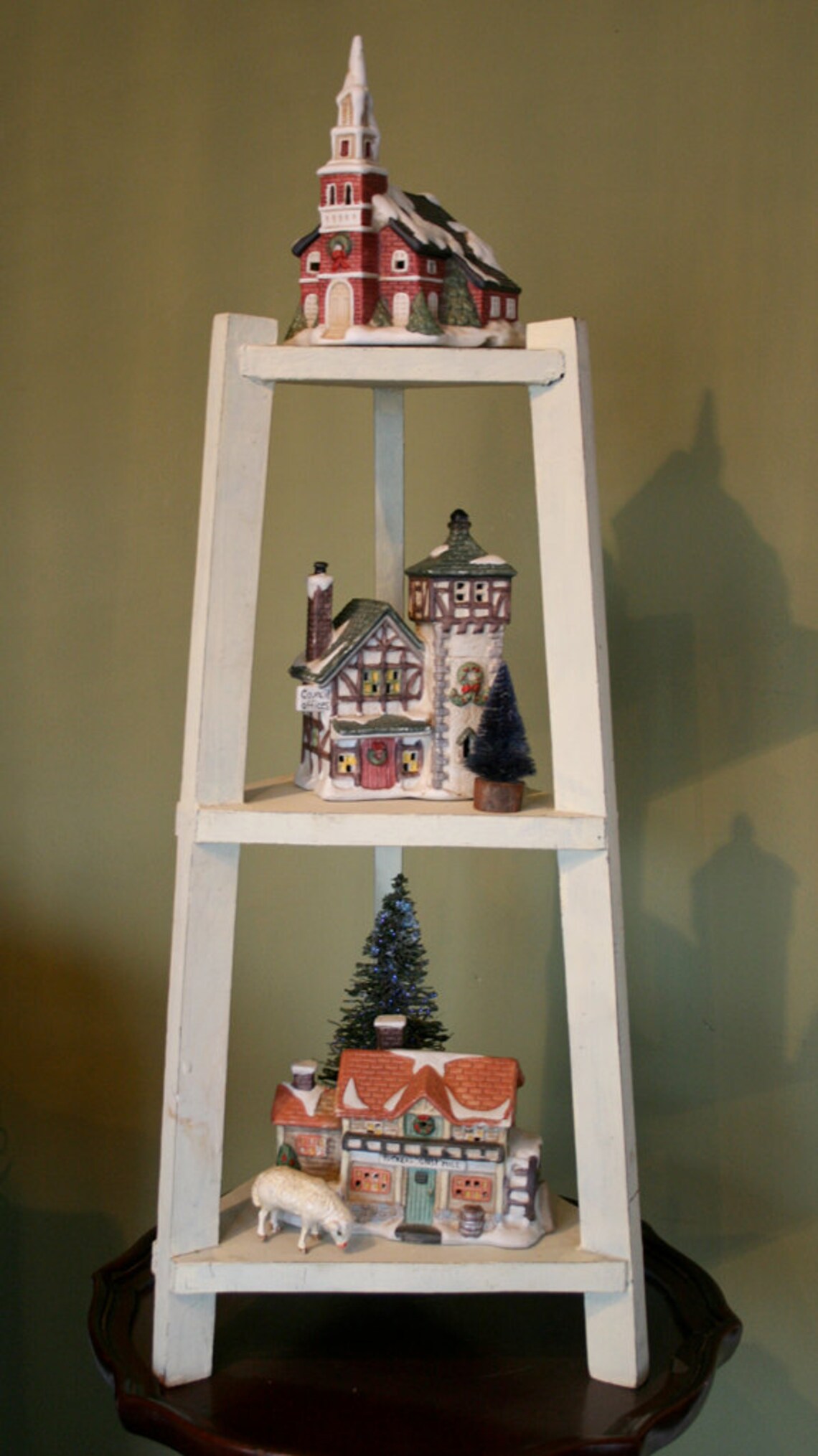 Rustic Display Stand for Store Display Christmas Villages - Etsy