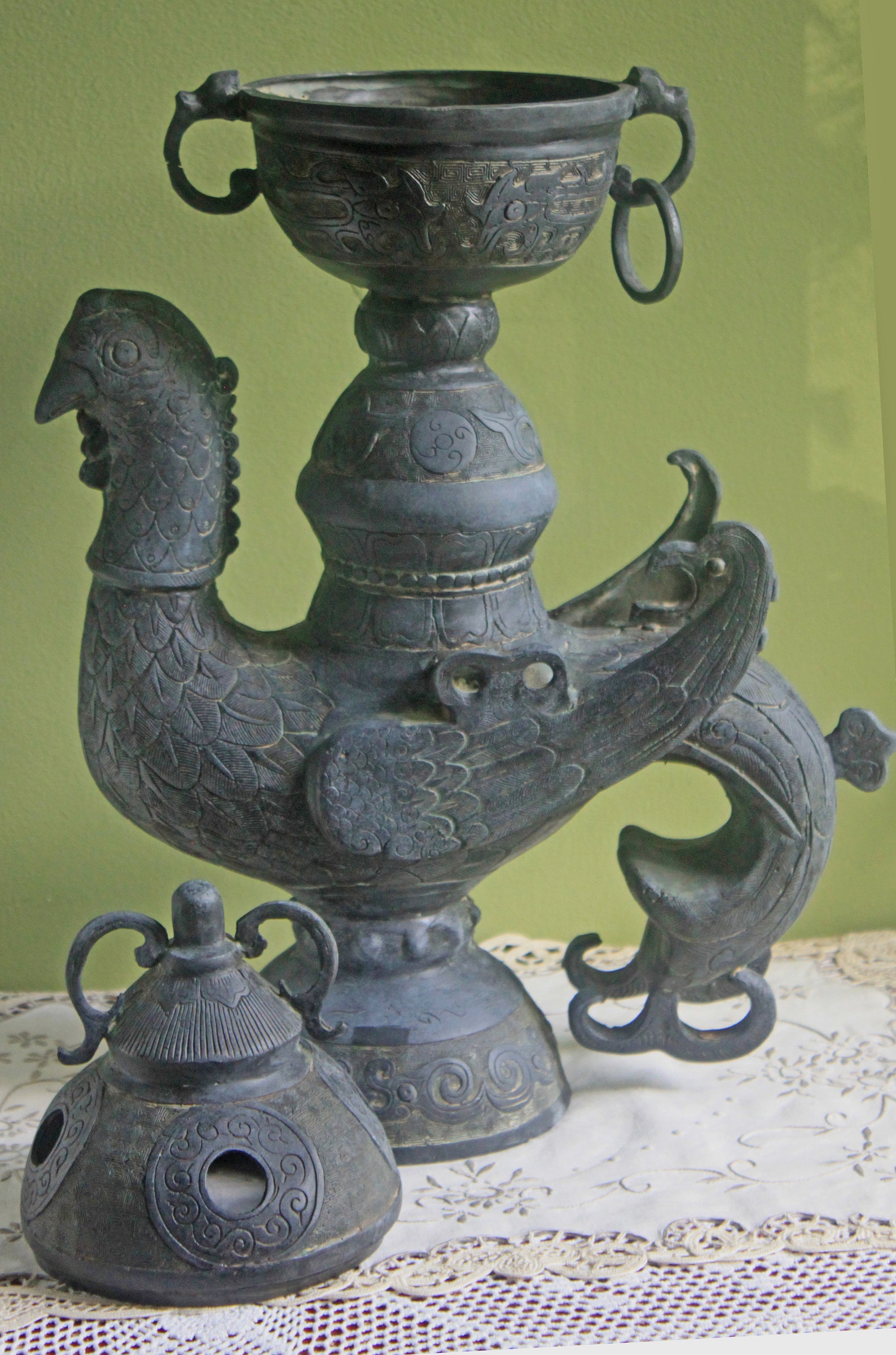 Antique Bronze Incense Burner. Asian Ritual Vessel. 18th-19th Century ...