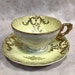 Vintage Yellow and Gold Cup and Saucer. Beautiful Dainty Tea Set. - Etsy