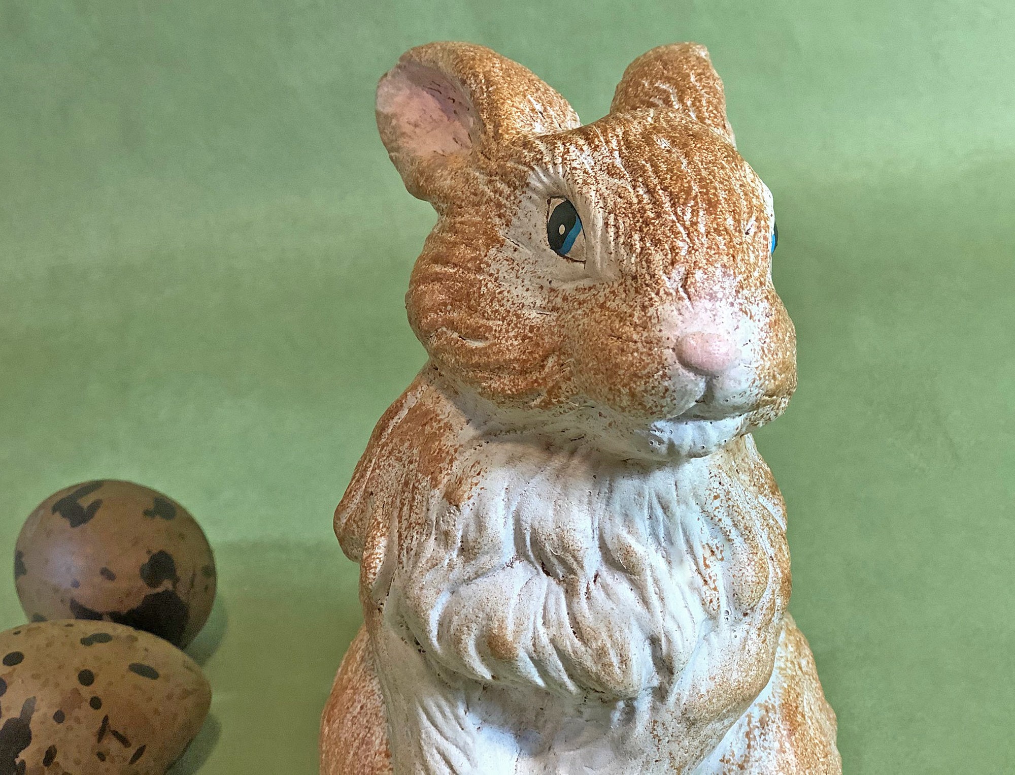 Resin Bunny Figurine. Rustic Style Brown Bunny for Spring or - Etsy UK