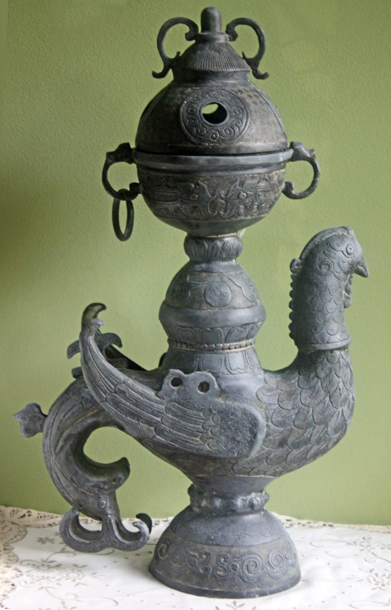Antique Bronze Incense Burner. Asian Ritual Vessel. 18th-19th - Etsy