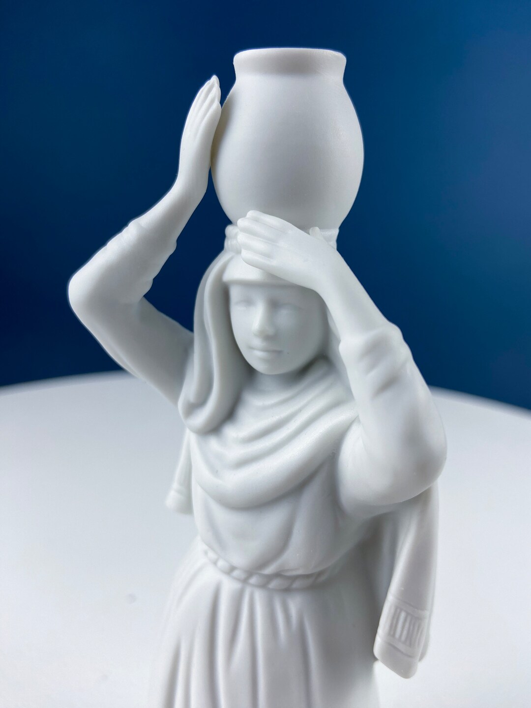 Woman Carrying Water Jug. Vintage, Avon Nativity Set Figurine. White ...