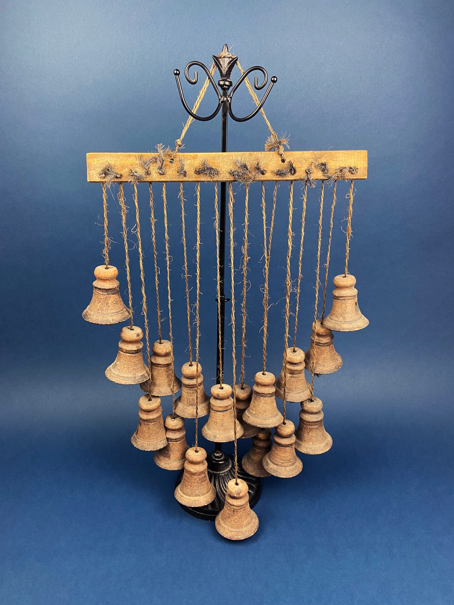 Collection of Hanging Bells. Seventeen Rustic Clay Bells - Etsy
