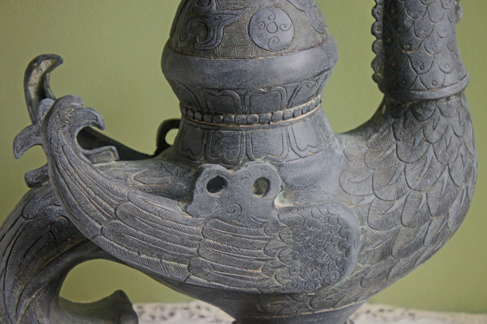 Antique Bronze Incense Burner. Asian Ritual Vessel. 18th-19th Century ...