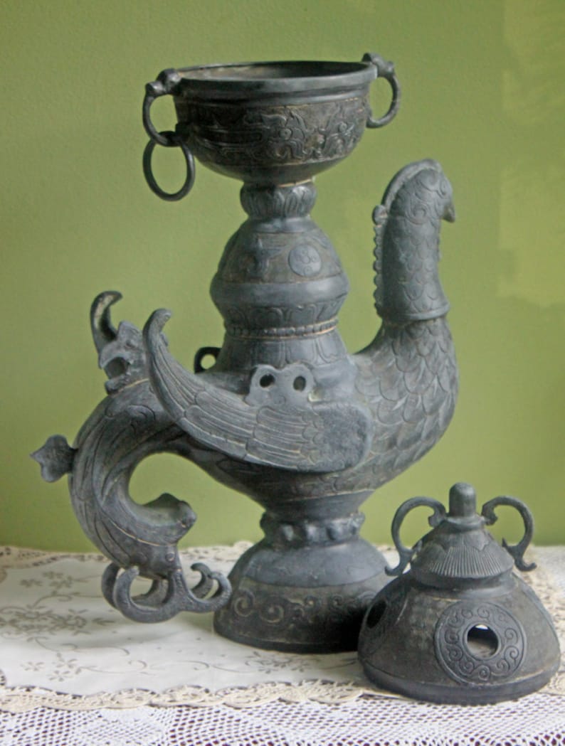 Antique Bronze Incense Burner. Asian Ritual Vessel. 18th-19th - Etsy