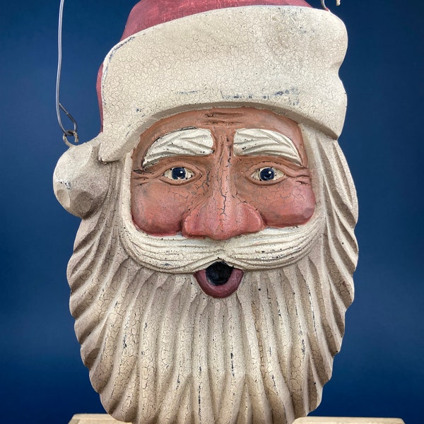 Santa Head Wall Hanging - Etsy