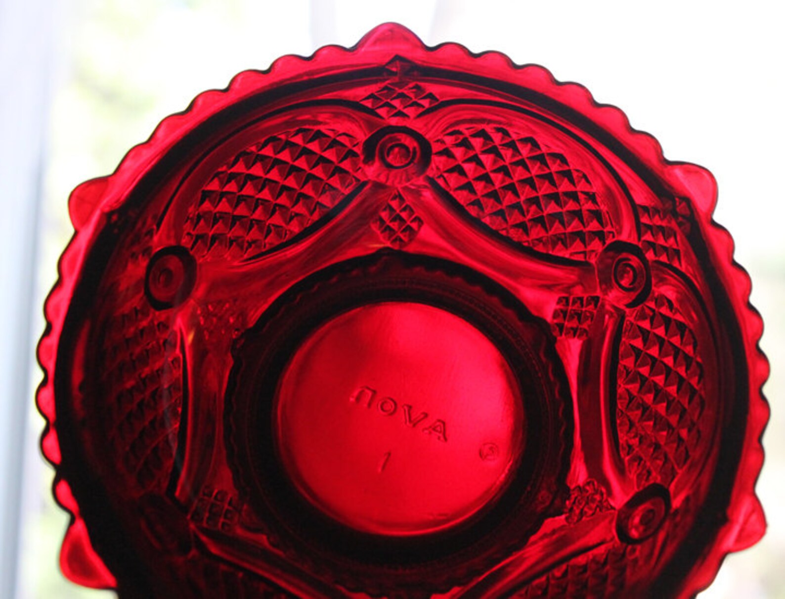 Avon Cape Cod Collection. Ruby Red Glass Small Plate. - Etsy