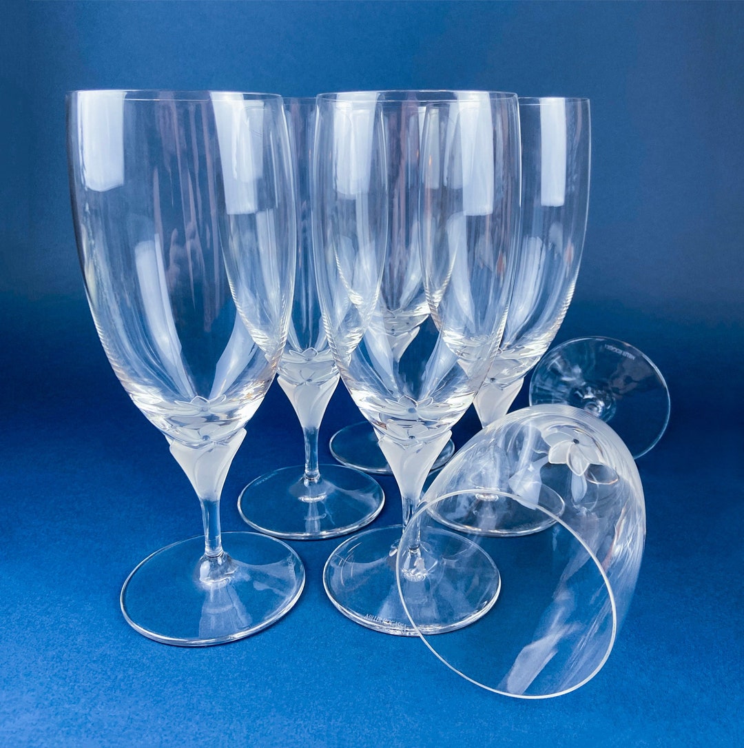 Laura by Rogaska Crystal Water/iced Tea Goblets. Set of 6. Miller ...