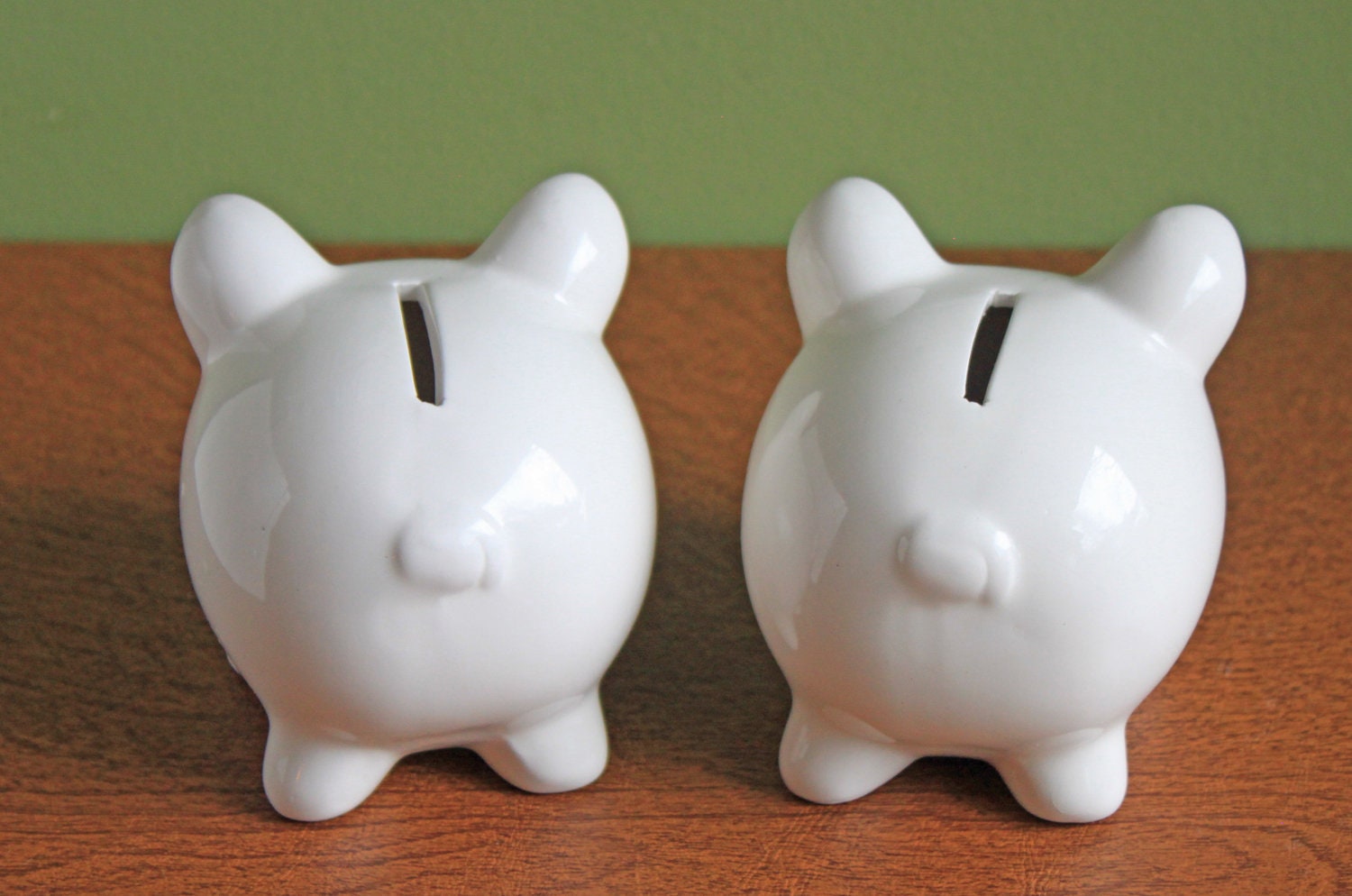 Two Piggy Banks - Etsy