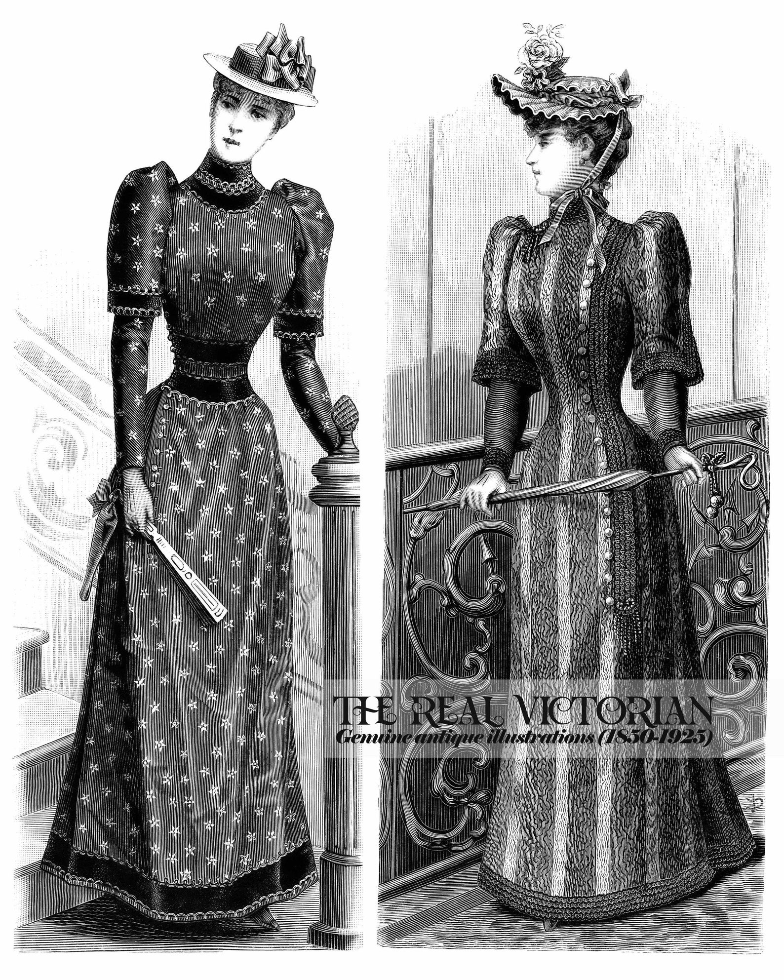 Printable Vintage Art Instant Download: Victorian Ladies Preparing to ...