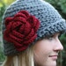 Hat With Rose Newborn to Adult Sizes Custom Colors - Etsy