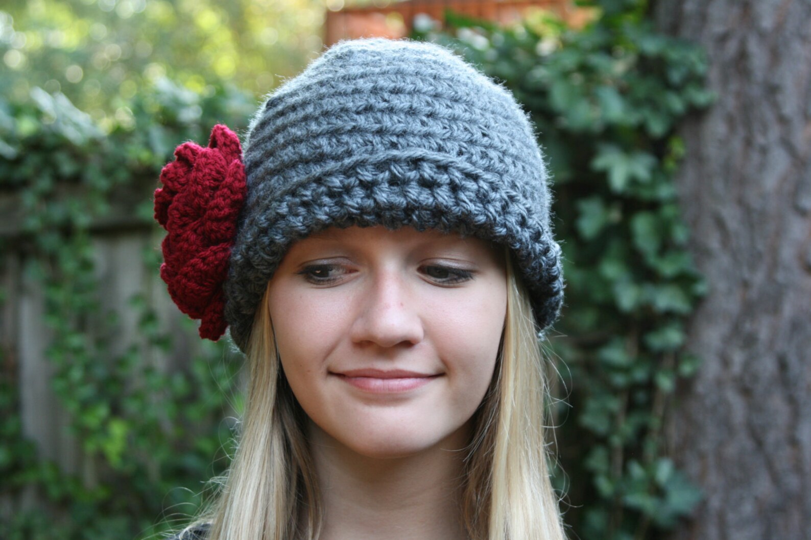 Hat With Rose Newborn to Adult Sizes Custom Colors | Etsy