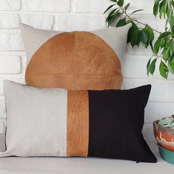 Color Block Pillow - Etsy